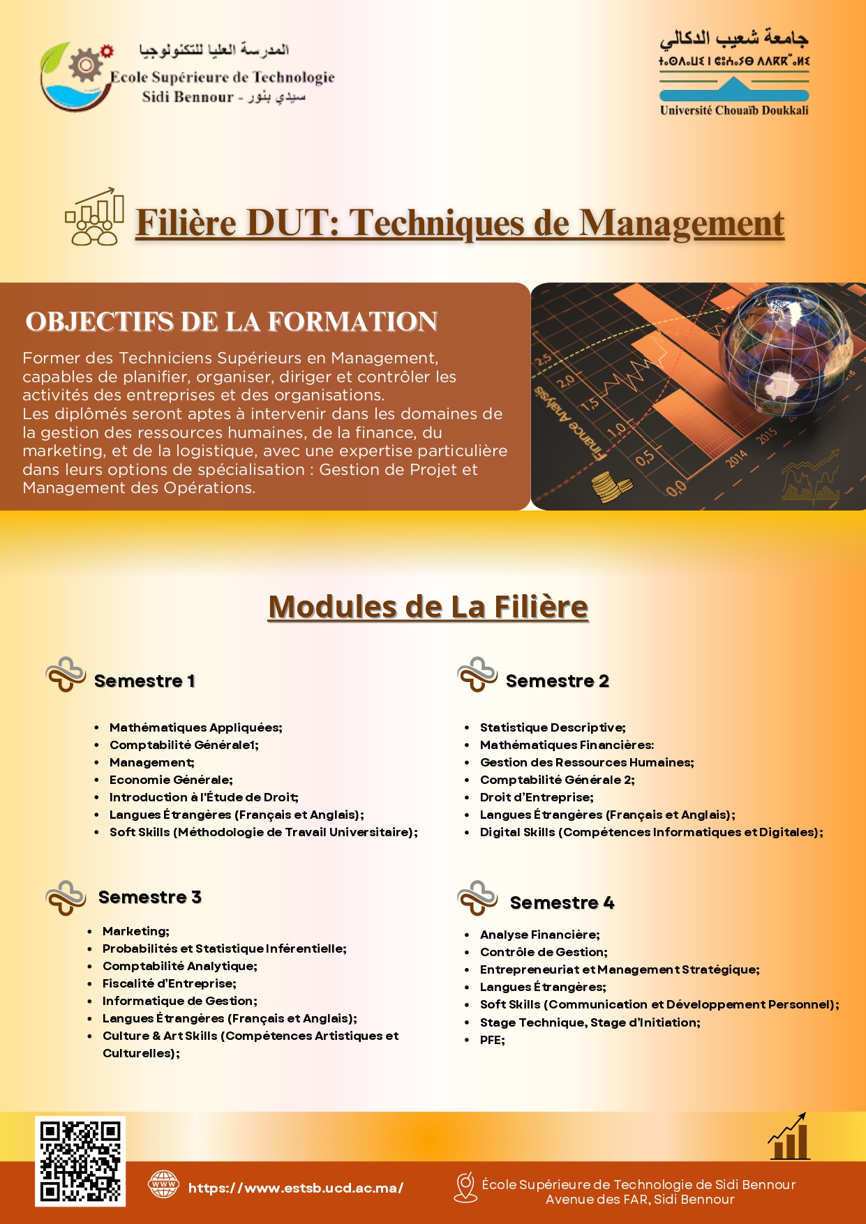 Diplôme Universitaire de Technologie (DUT) – ESTSB