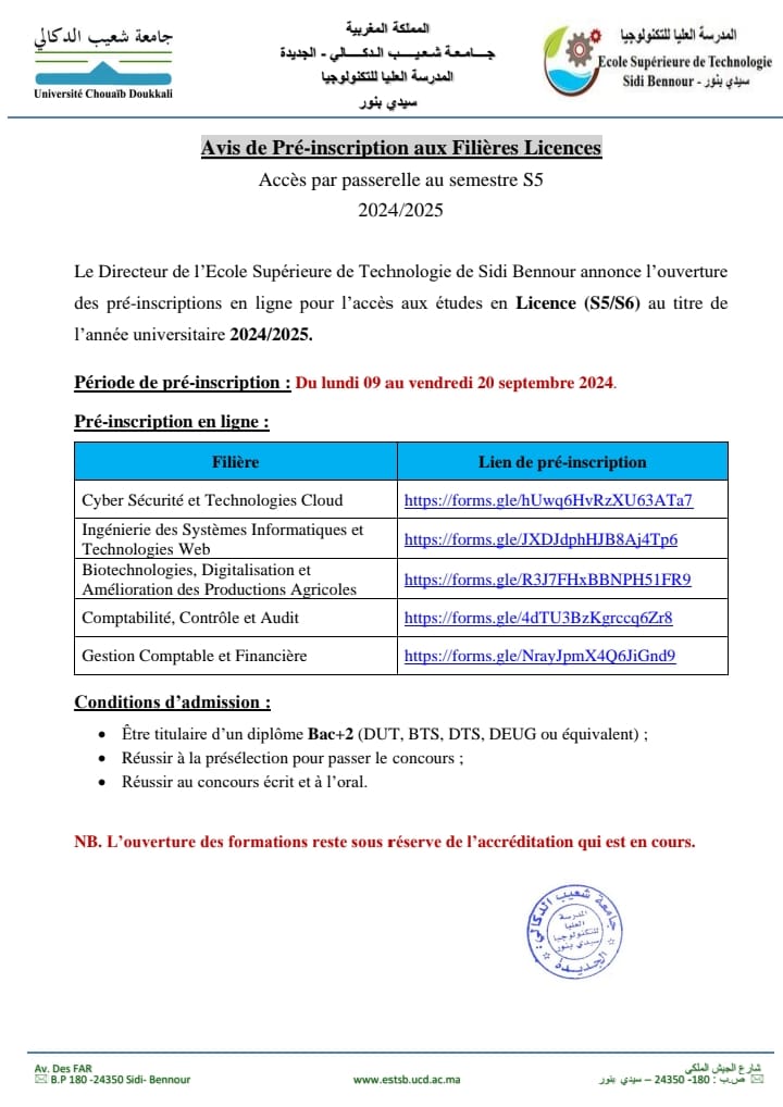 Actualités – ESTSB